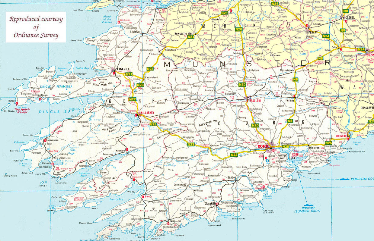 Map Of County Cork Ireland Maping Resources Gambaran