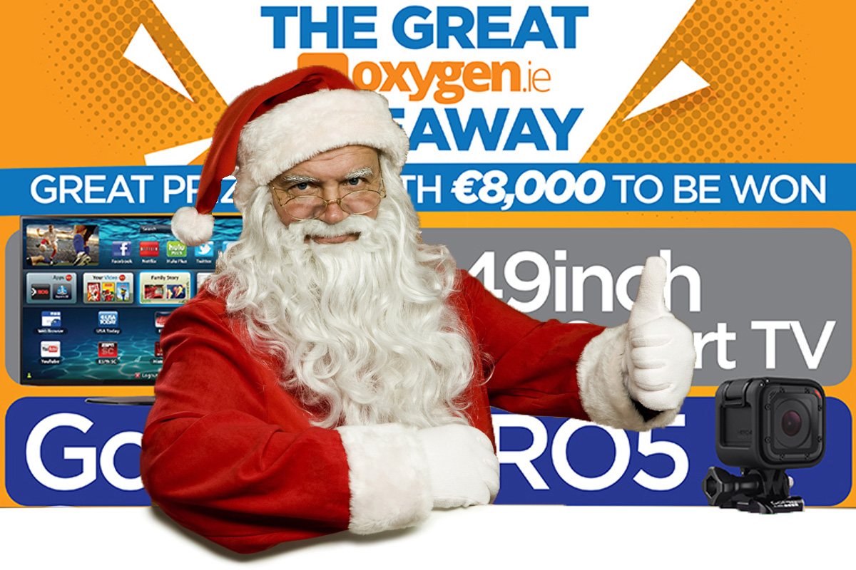 Oxygen.ie Becomes Santa: Giveaway Winners Announced Here! - Oxygen.ie